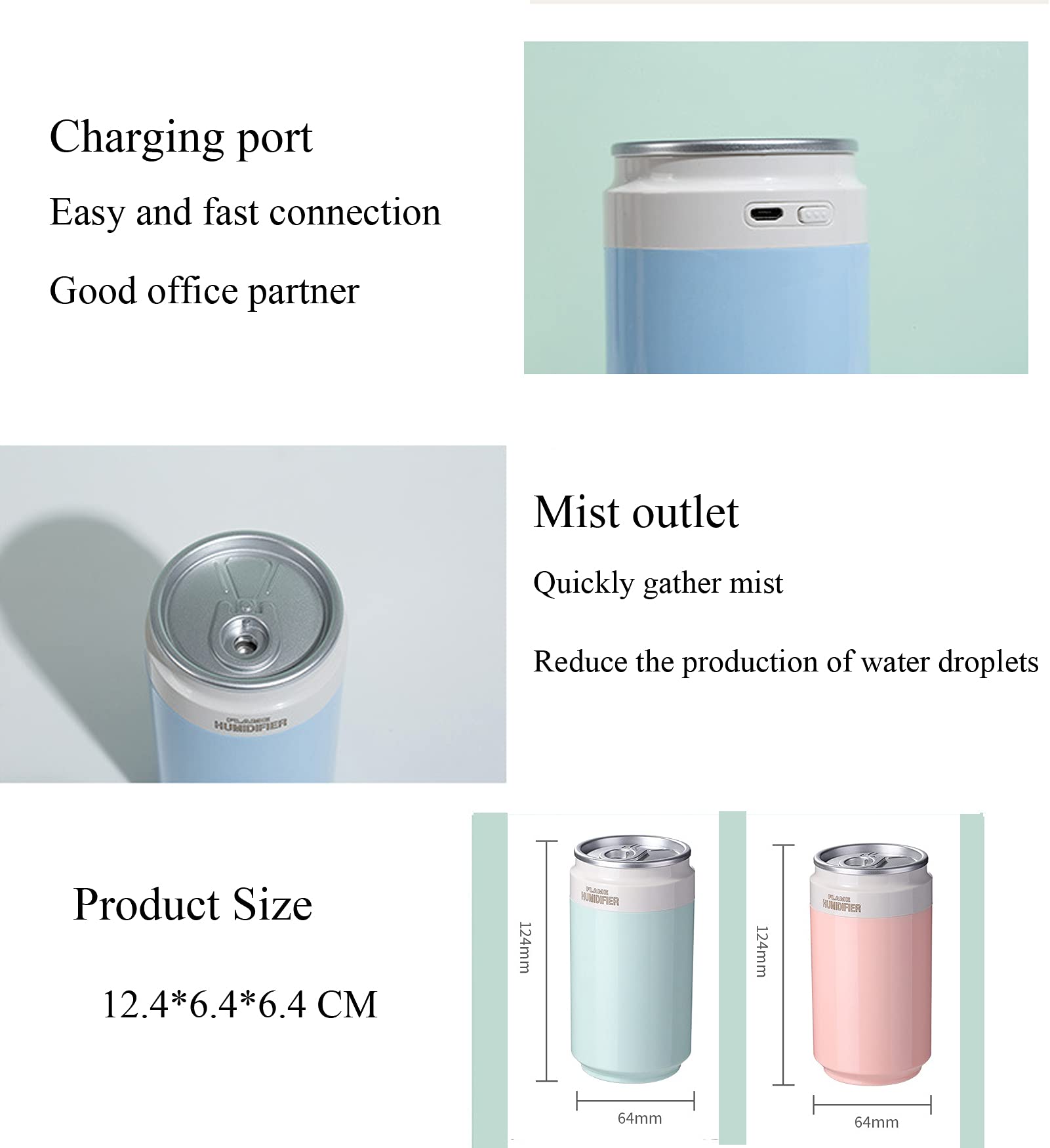 Portable Can Design Flame Humidifier-200ml | Daraz.com.np