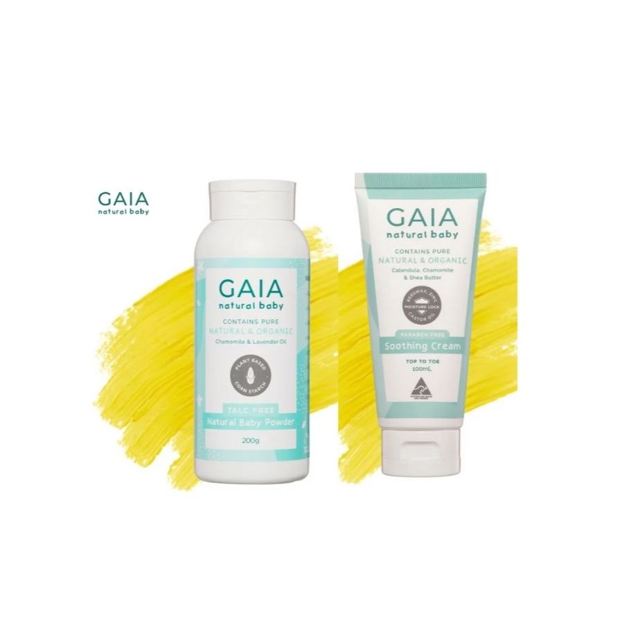 GAIA Baby Powder 200g And GAIA Baby Soothing Cream 100ml | Daraz.com.np