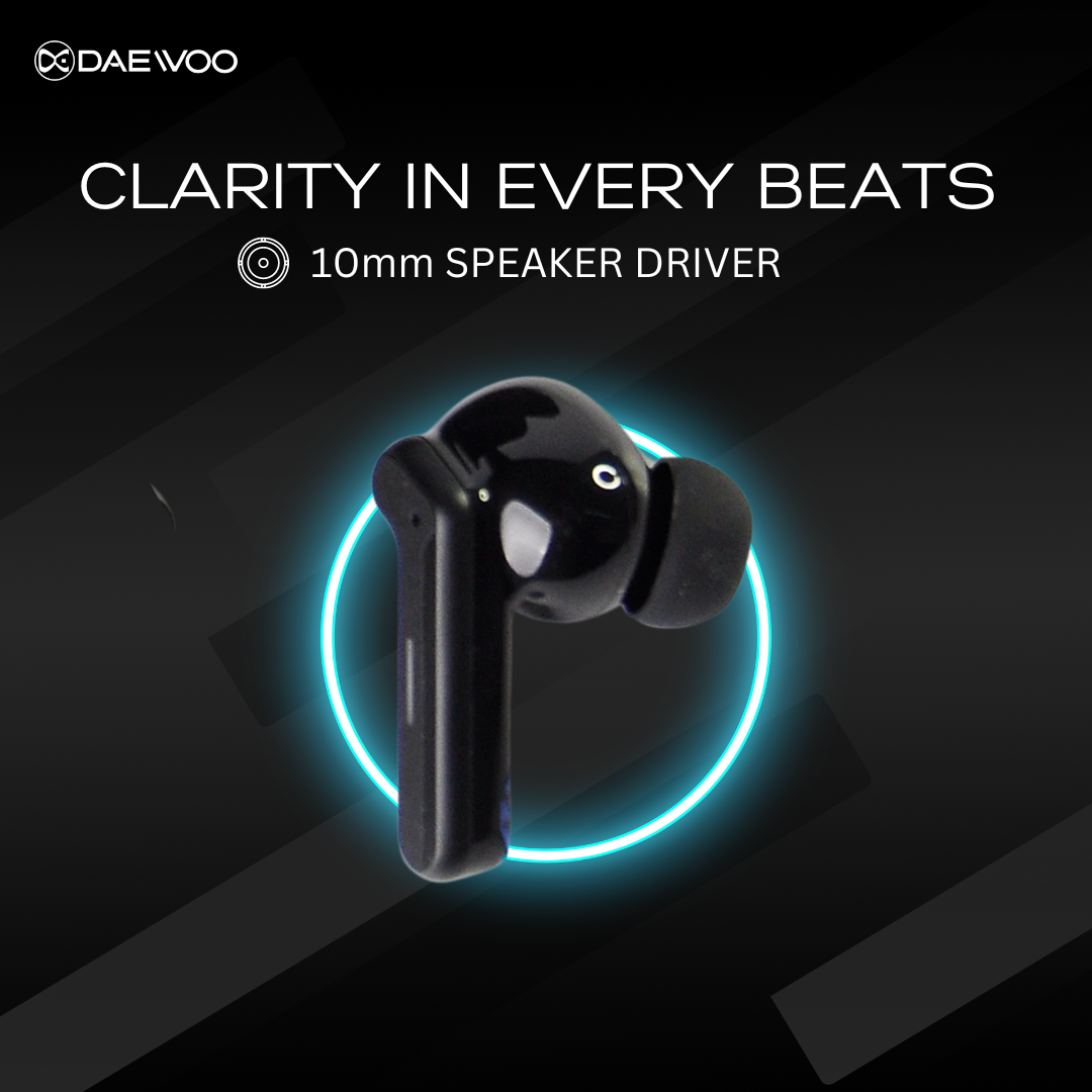 Daewoo Thrill 102 Earbuds | 50Hr Playtime | Bluetooth 5.3 | High Bass ...