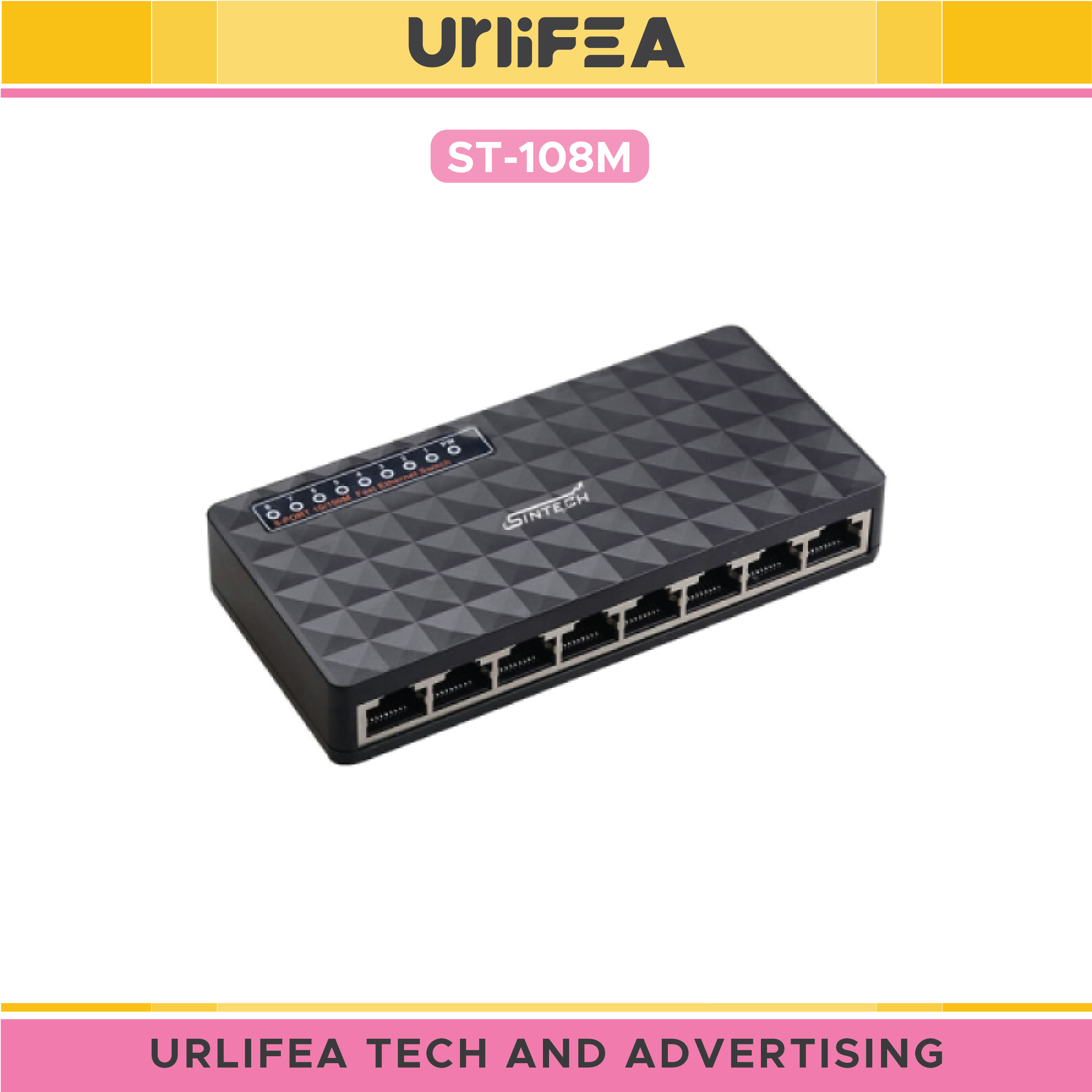 Sintech 8 Port Megabit Network Switch (108M) | Daraz.com.np