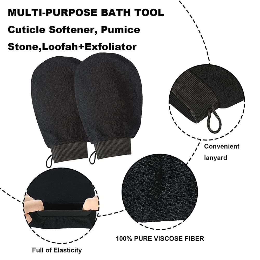 Korean Beauty Point Original Exfoliating Glove Made with Viscose, Biodegradable Fiber ...