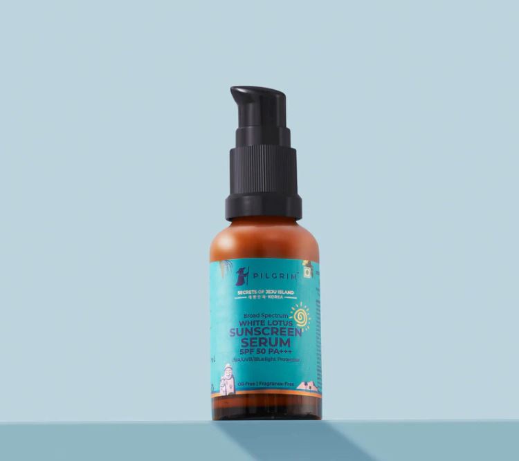 Pilgrim White Lotus Sunscreen Serum SPF 50 PA+++ 30 ml | Daraz.com.np