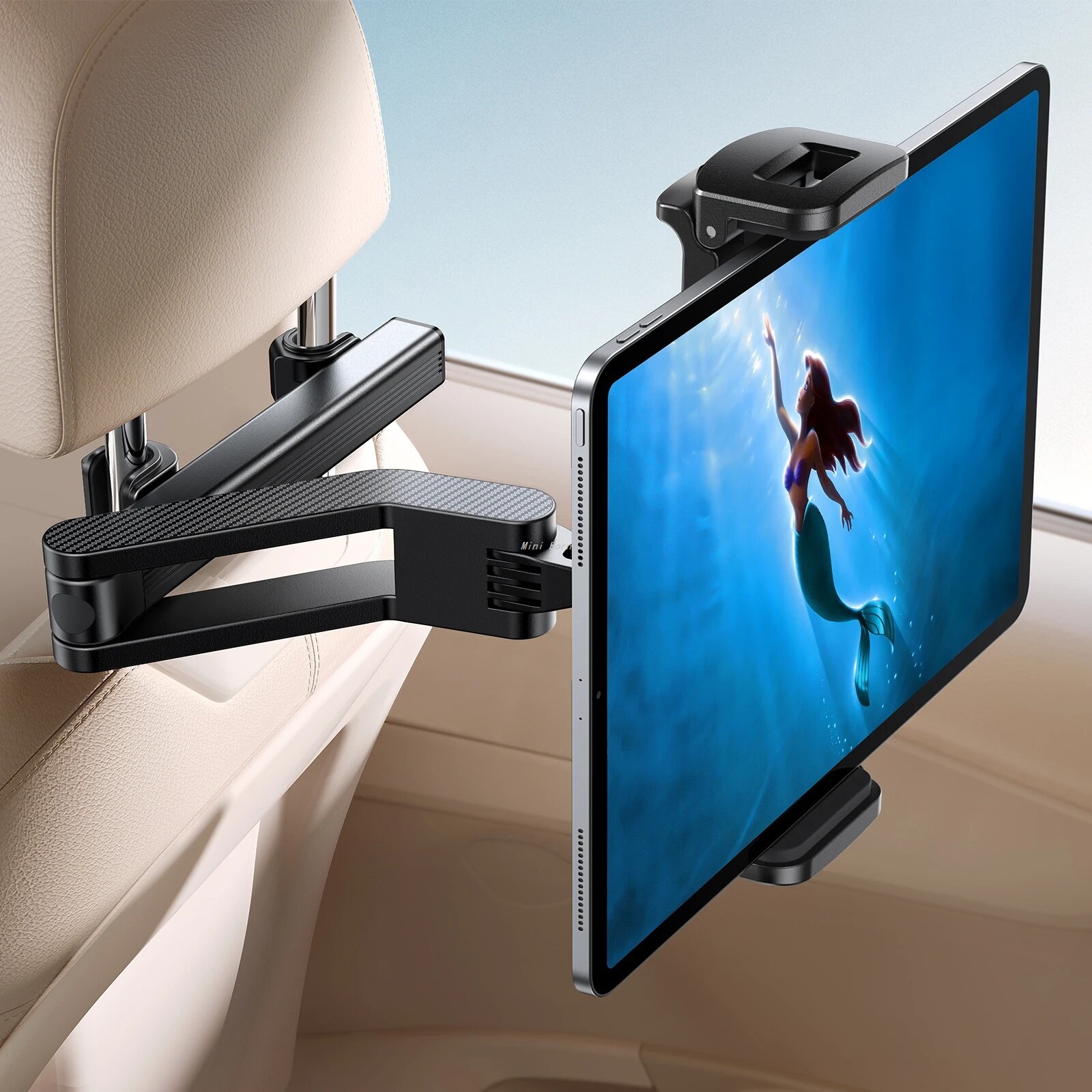 Mini Born JOYROOM Tablet Holder for Car Headrest Folding Extension Arm ...