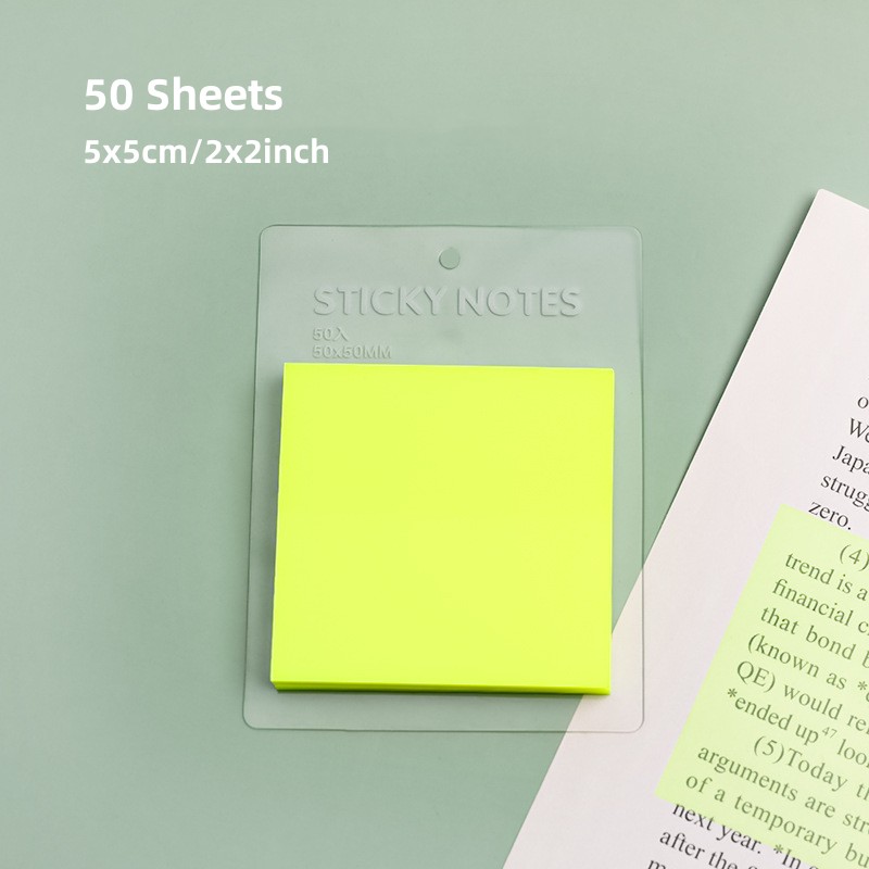 Sweet Journal 50 Sheets Transparent Multicolor PET Sticky Notes ...