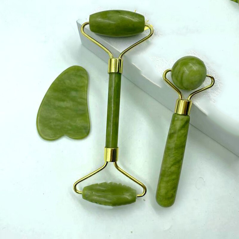 Jade Stone Face Roller Set - 3 Pcs | Daraz.com.np