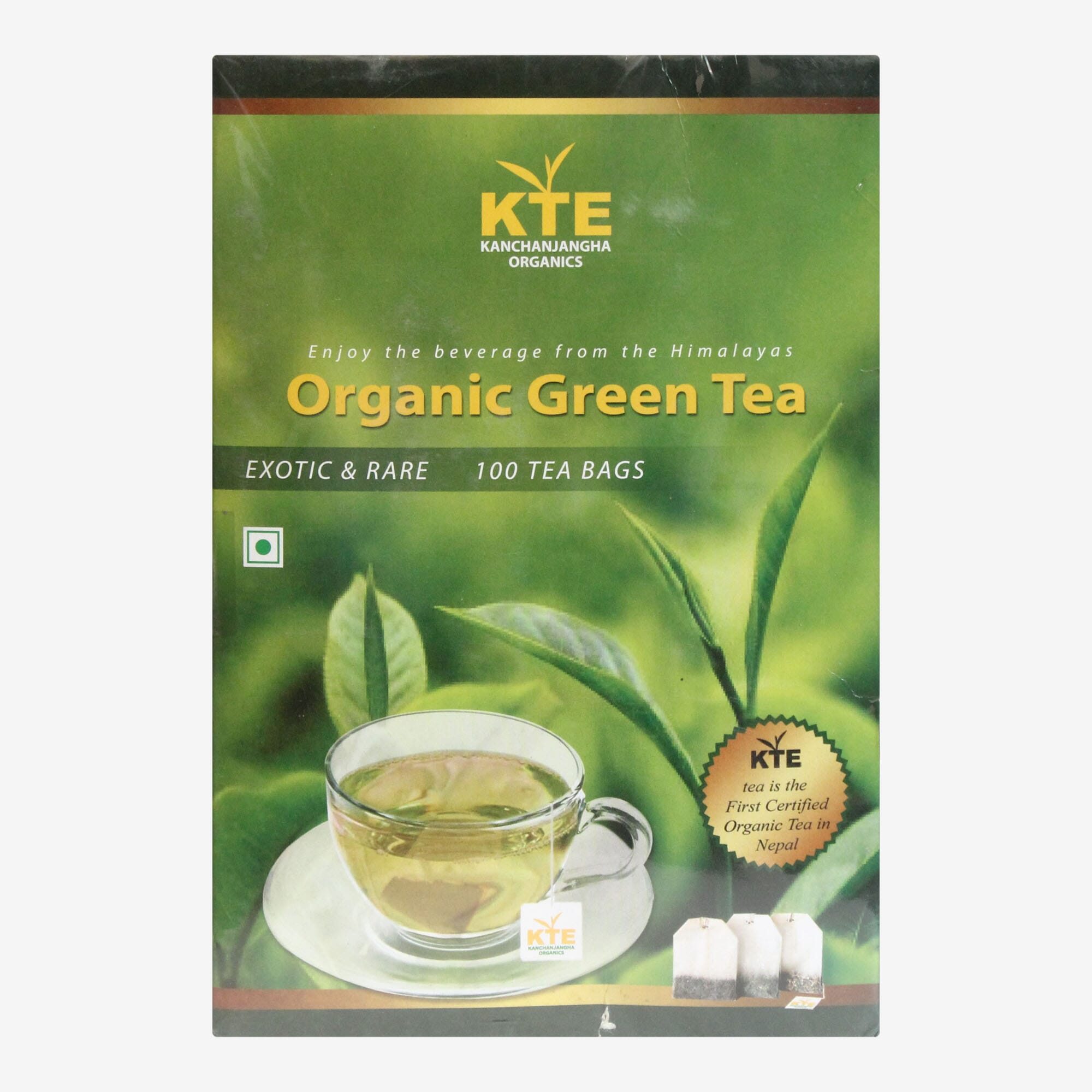 Kte Kanchanjangha Organics Organic Green Tea With 100 Tea Bag 100g ...