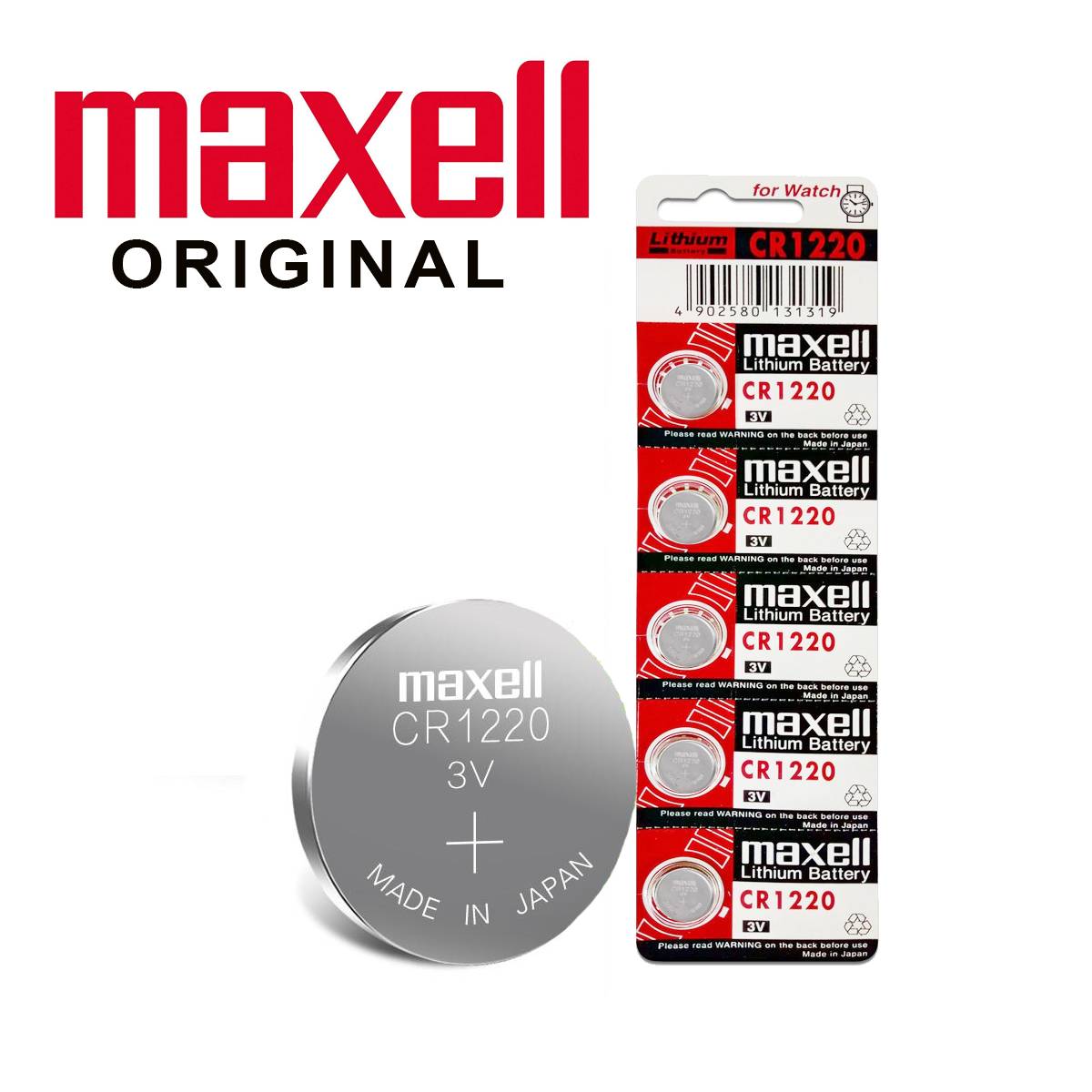 Maxell CR1220 3V Coin Size High Density Battery for Calculator and Electronics | Daraz.com.np