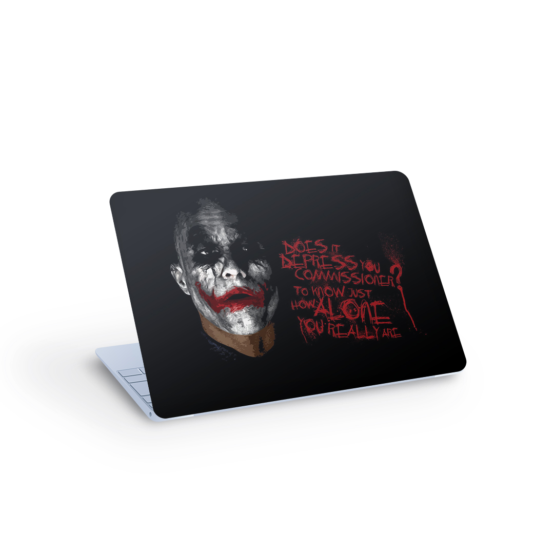 Laptop Back Sticker For Up to 15.6inch Laptop (Heath Ledger Joker ...