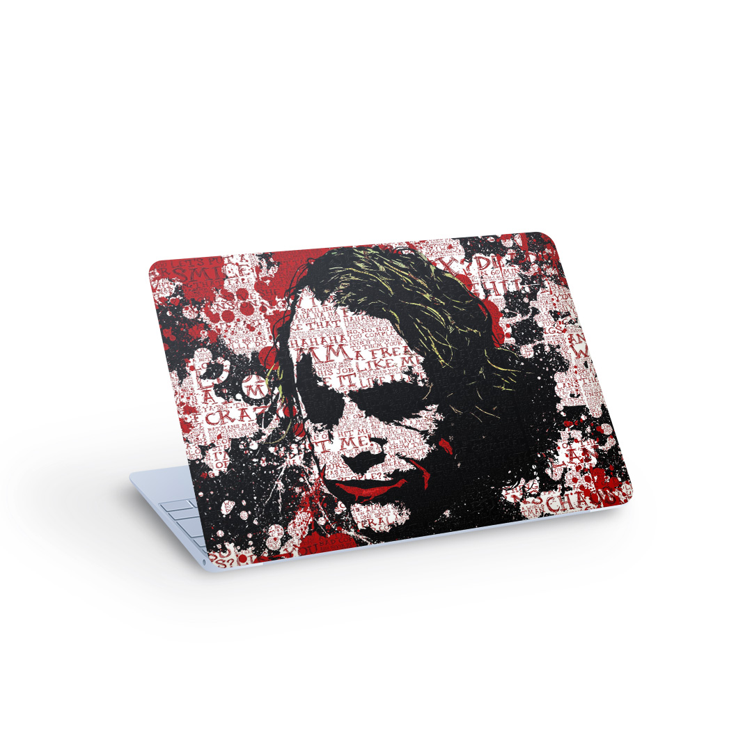 Laptop Back Sticker For Up to 15.6inch Laptop (Heath Ledger Joker Red ...