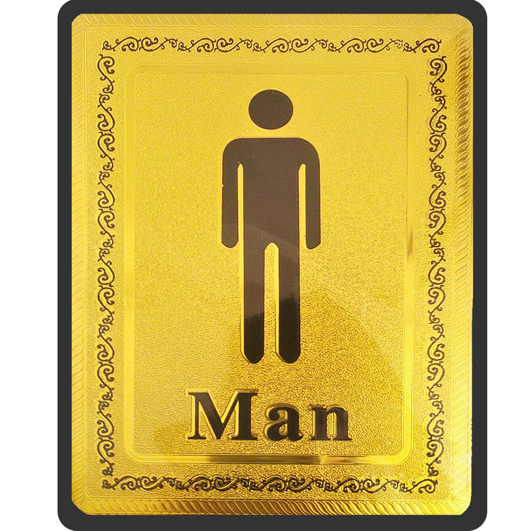 Self Adhesive MAN Door Sign for Office / Restaurant / Hotel and More ...