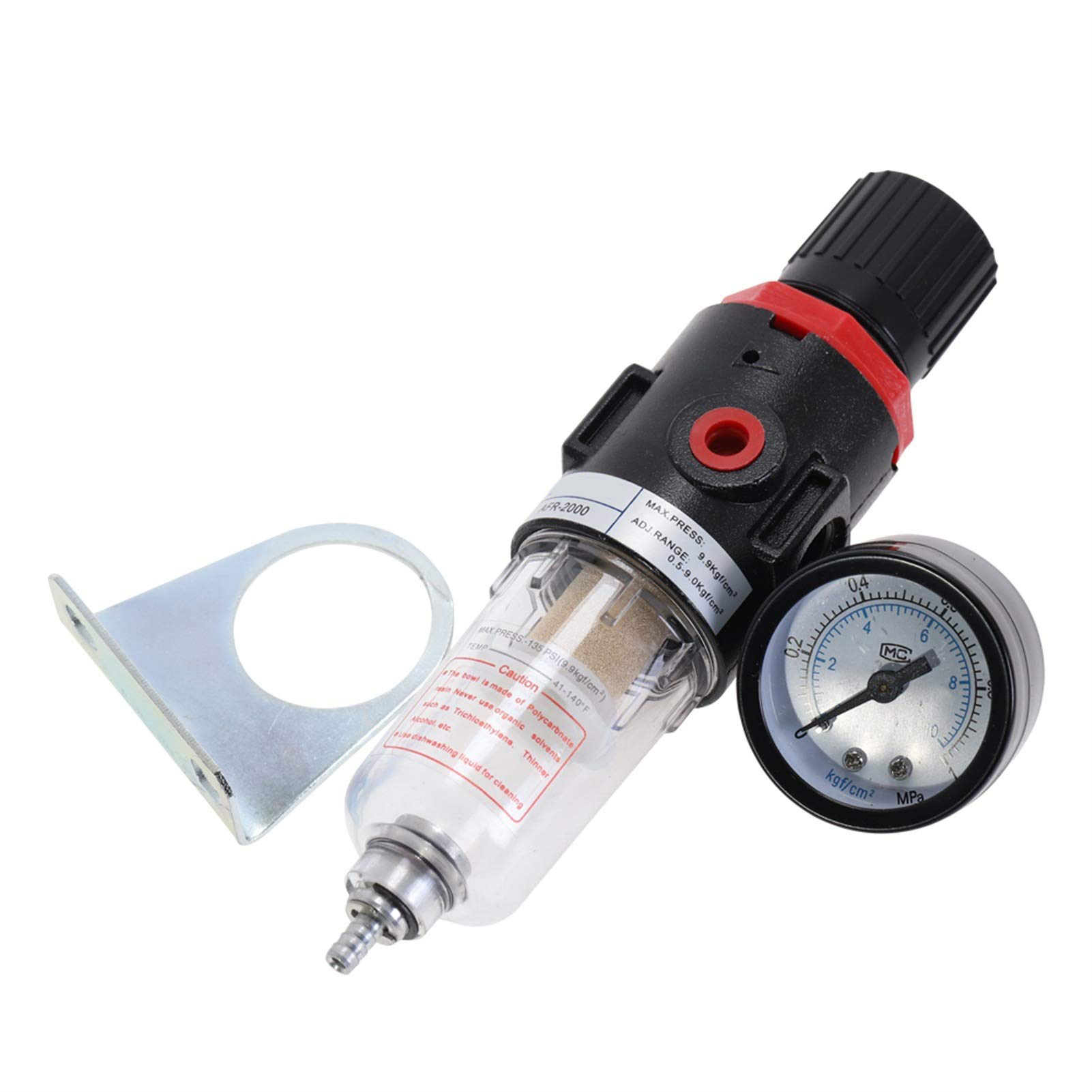Air Filter Pressure Regulator 1/4 Inch AFR2000 Water Separator Air Tool ...