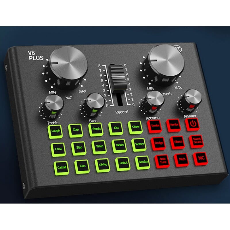 V8 Plus Bluetooth USB Sound Card Recording Interface Broadcast Live For ...