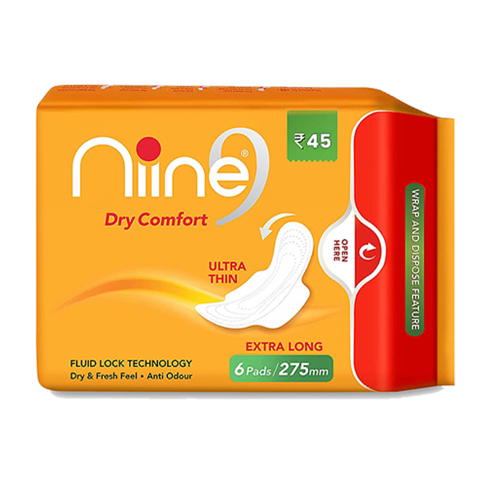 Niine Dry Comfort Ultra Thin Sanitary Pads (Pack of 6) 36 Pads | Daraz ...