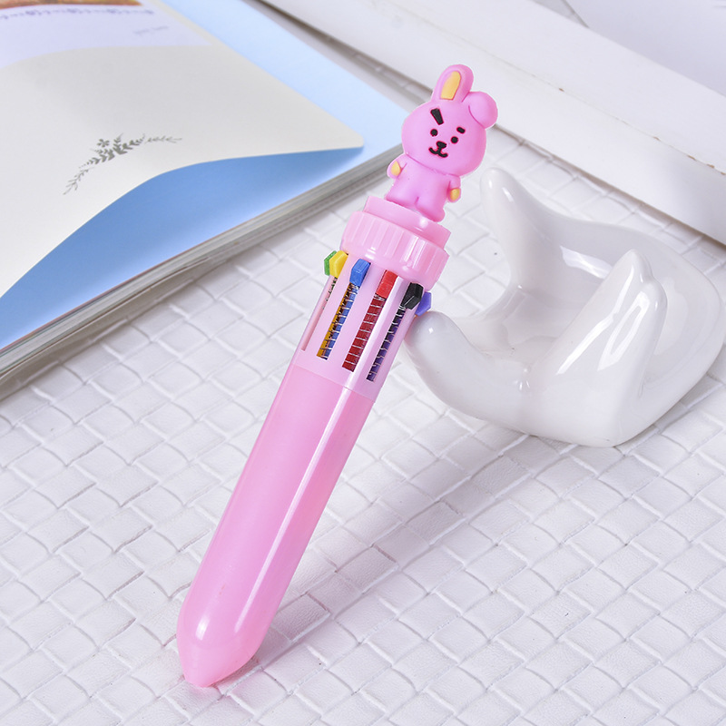 ANX Cute Bts Pen For Kpop Lovers BT21/Multicolor Ballpoint Gel Pen ...