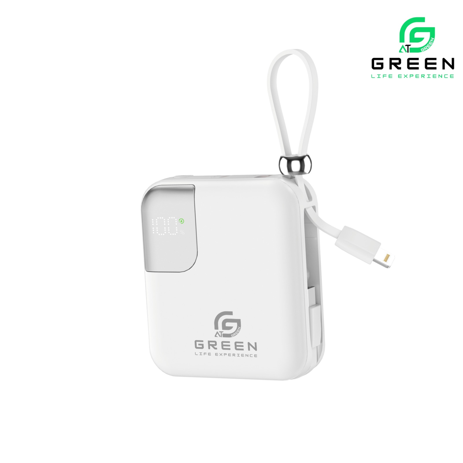 Green Mini Thunder Small Size Power Bank | 10000mAh | Fast Charging ...