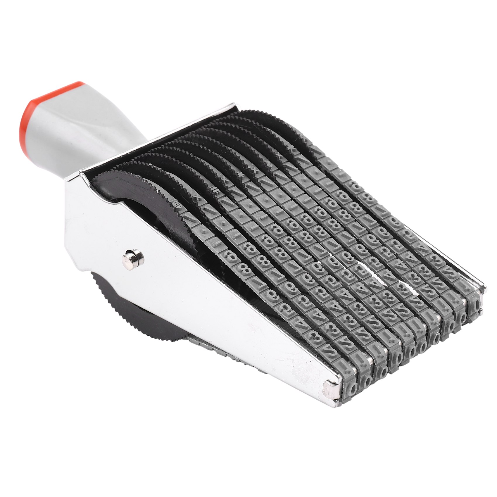 Multipurpose 10 Digit Alphabet Rolling Rubber Stamp English Emboss ...