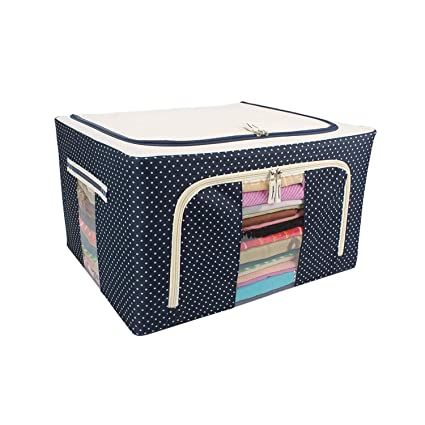 Cloth Storage Bags Living Box - Wardrobe Organizer, with Zip - 66 ...