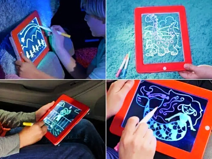 Magic Sketch Drawing Pad 3D Light Up LED Glow Board | Daraz.com.np