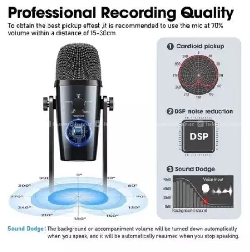 Jmary MC-PW10 Multifunction USB Recording Microphone | Daraz.com.np