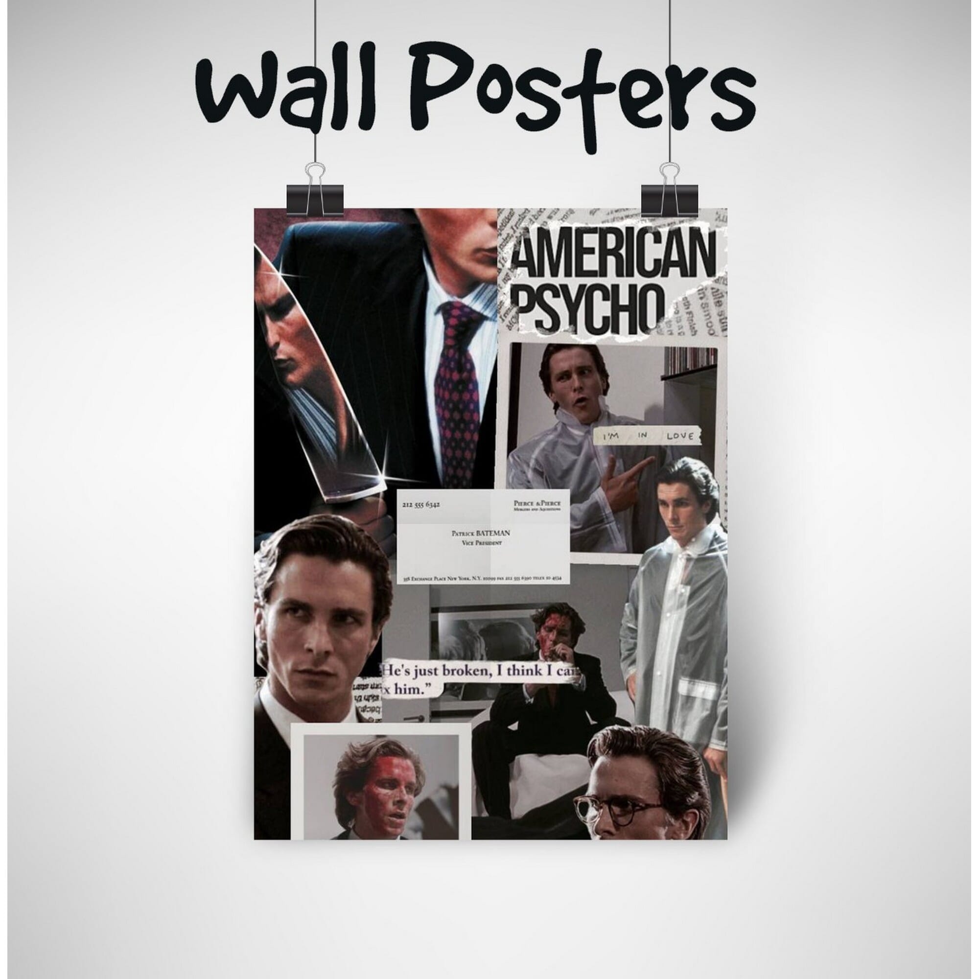 American Psycho Collection Wall Poster |Exclusive Release | Wall ...