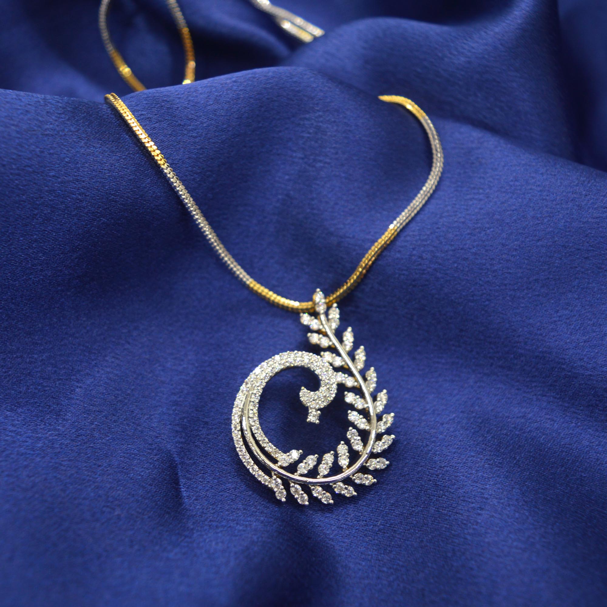 Jewels of Nepal Stainless Steel Ball Pendant Chain for Women