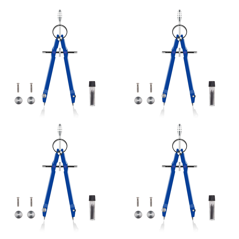 ARELENE 4X Professional Compass, Compass Geometry Set with Lock, Math ...