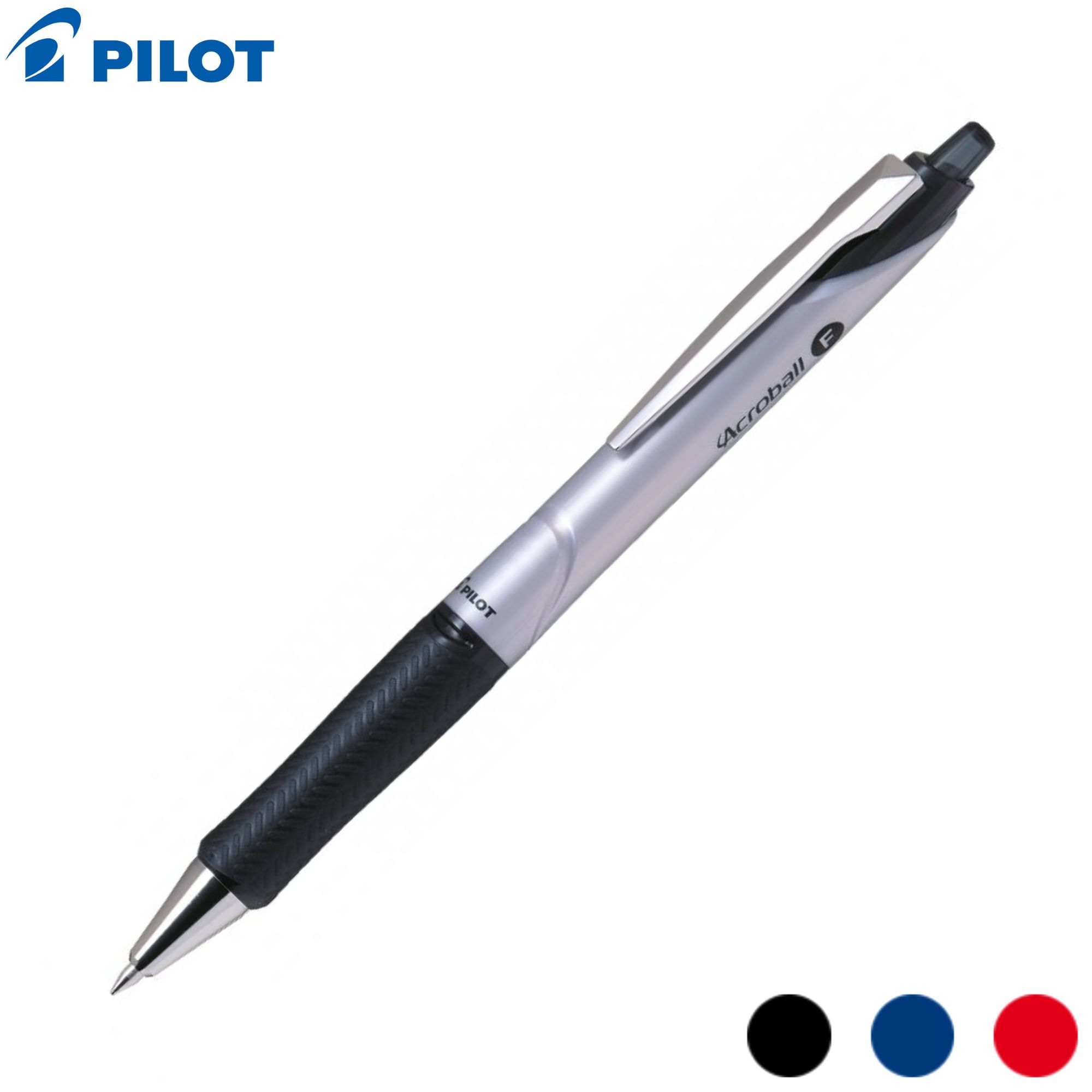 Pilot Acroball Metal Fine Point 0.7 Ballpoint Pen Refillable (6 Pcs ...