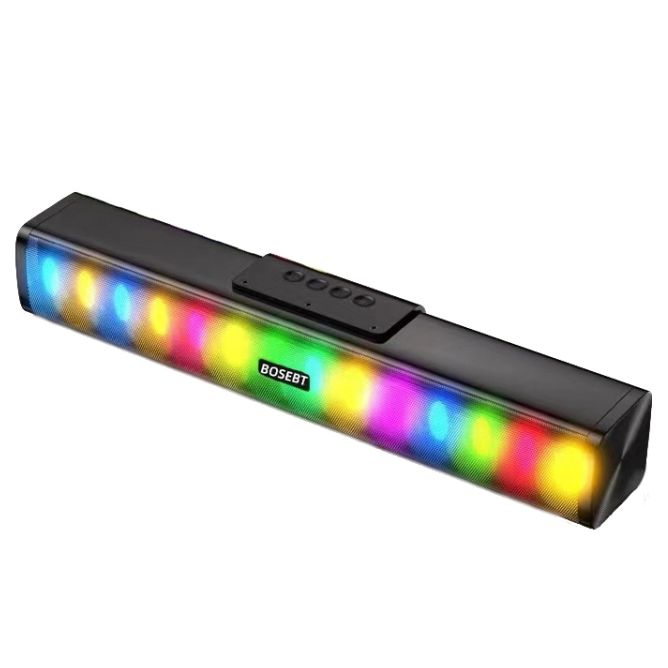 Bosebt D02+ Rainbow Colorful Light Soundbar Wireless Bluetooth Speaker ...