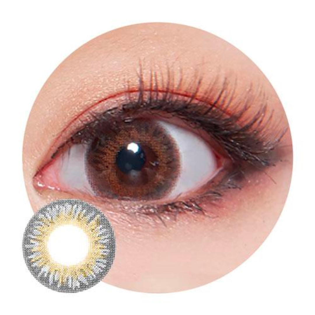 -4.00 Power Opti-Color Diana Grey Color Contact Lens (1 Pair Yearly ...