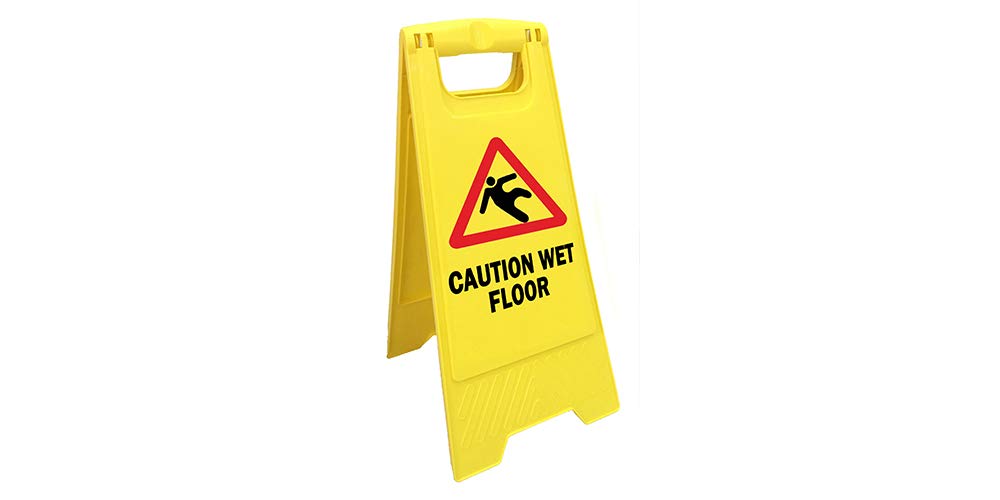 Signage - Caution Wet Floor (Yellow) / Kibble Signage Board / Caution ...