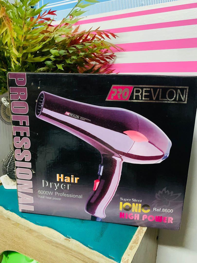 REVLON Pro Hair Dryer 6000W Professional Real Heat Power Super Silent ...