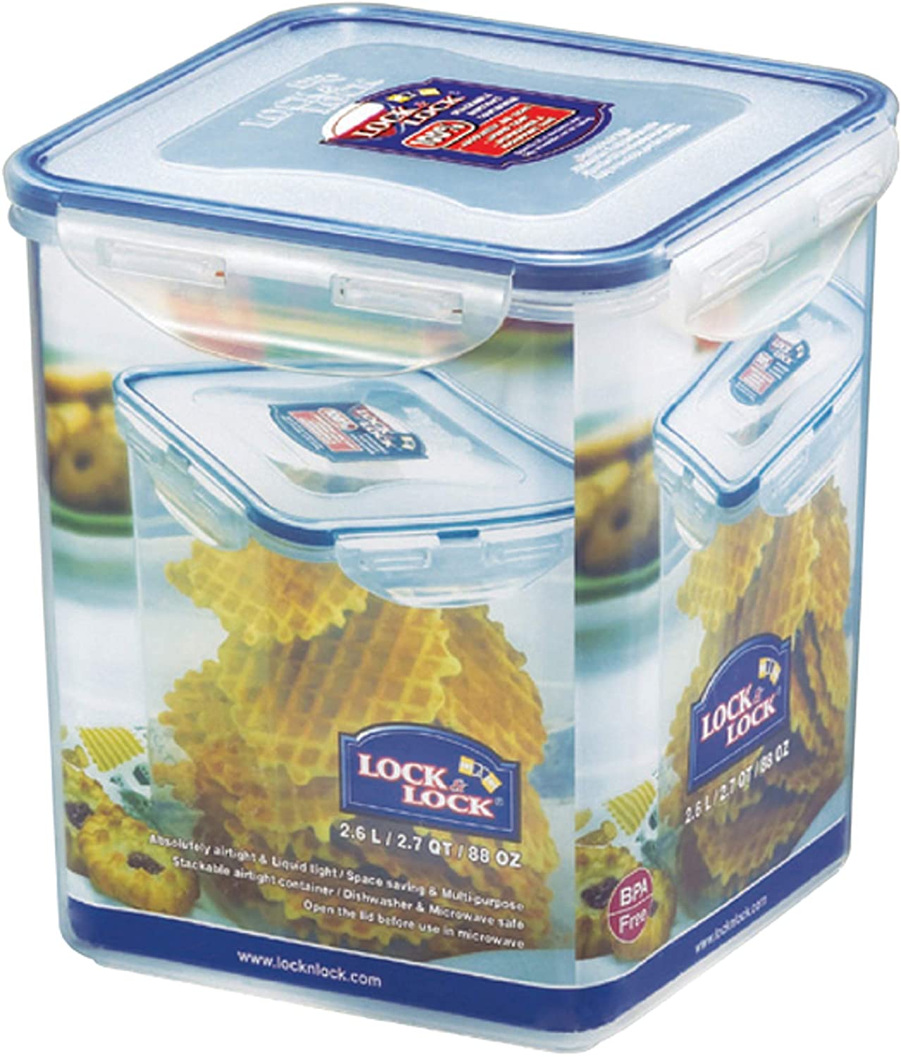 LocknLock Square Airtight Tall Container 2.6L | Daraz.com.np