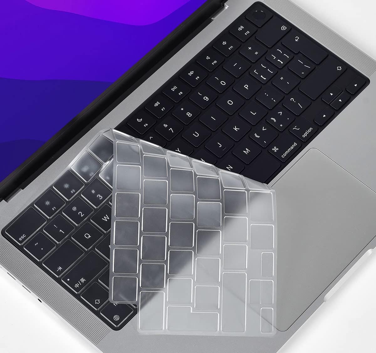 MacBook Pro 14 EU UK Layout Keyboard Protector 2023_ 2021 M3 M2 M1 ...