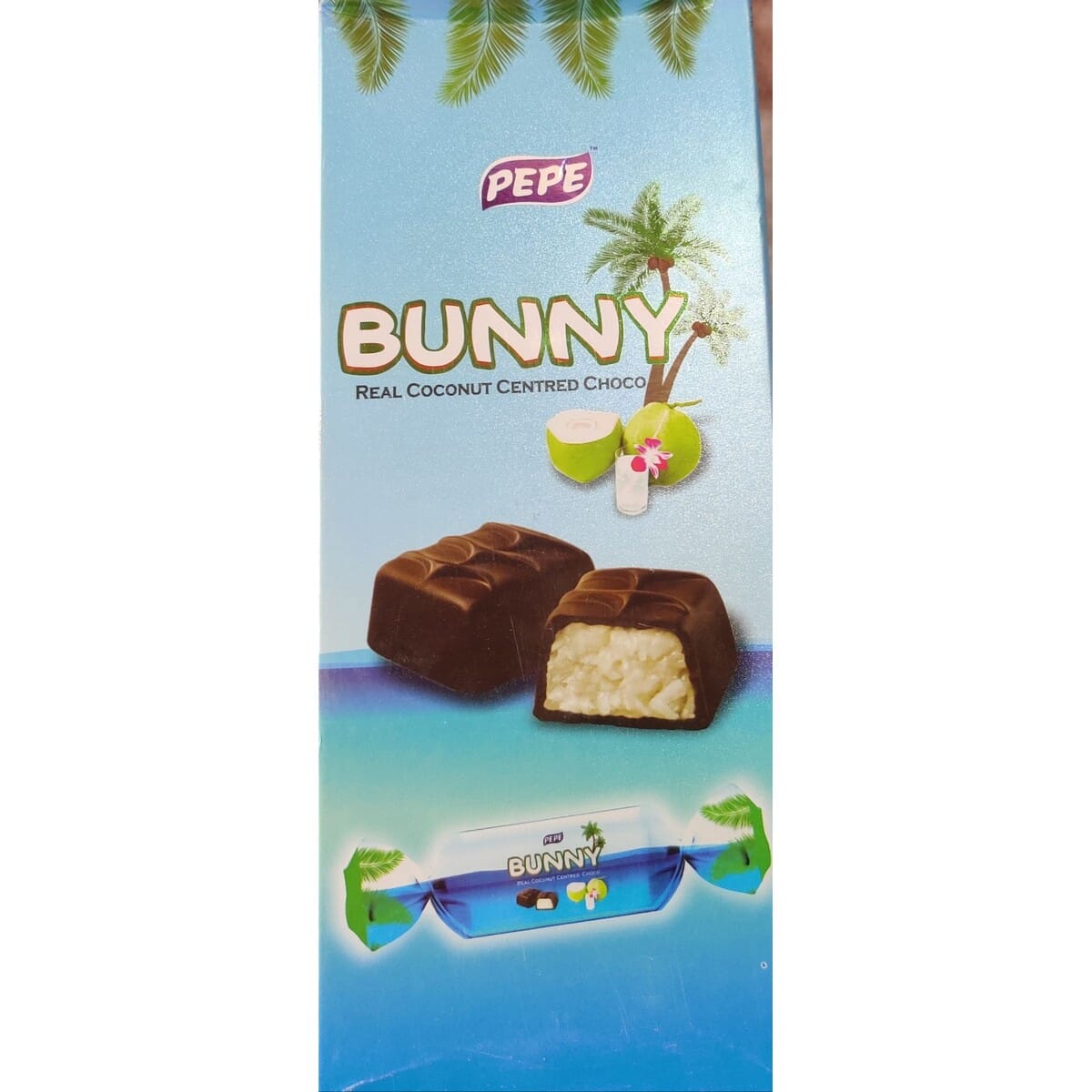 Pepe Bunny Real Coconut Centred Choco Choclate 700 gm (Total 70 Pcs ...