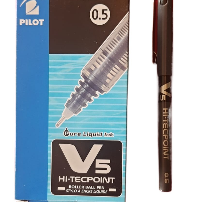 Pilot V5 0.5mm Roller Pen -Black (10units) | Daraz.com.np