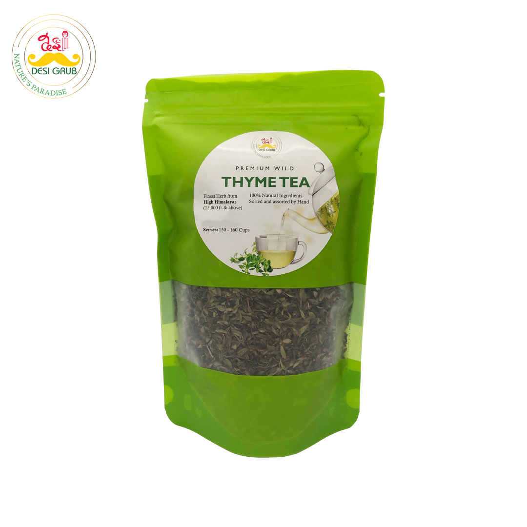 Desi Grub Premium Wild Thyme Tea 50 Gms: Himalayan Herbal Infusion ...