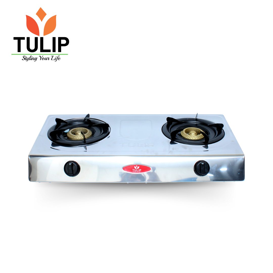 Tulip Gas Stove 2 Burner Sleek Steel Body Auto | Daraz.com.np