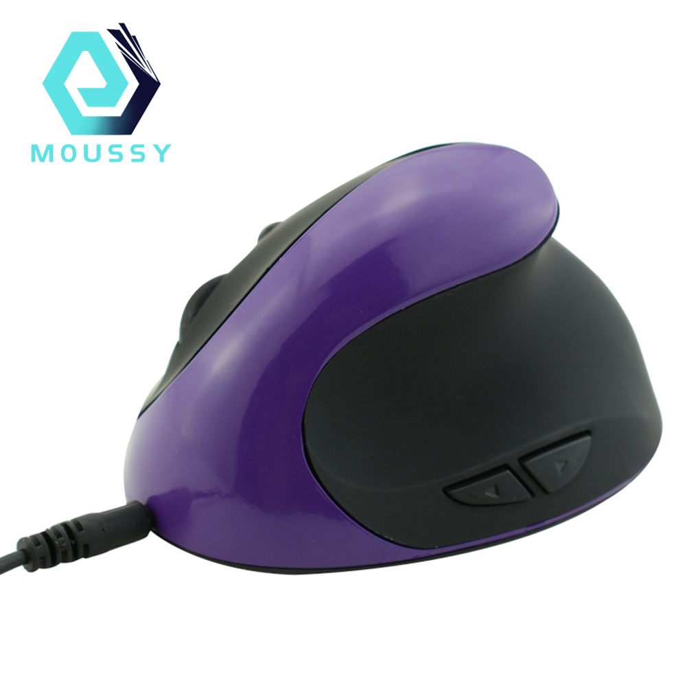 Ergonomic Rechargeable 2.4G Wireless/Wired 6 Keys Optical Vertical ...