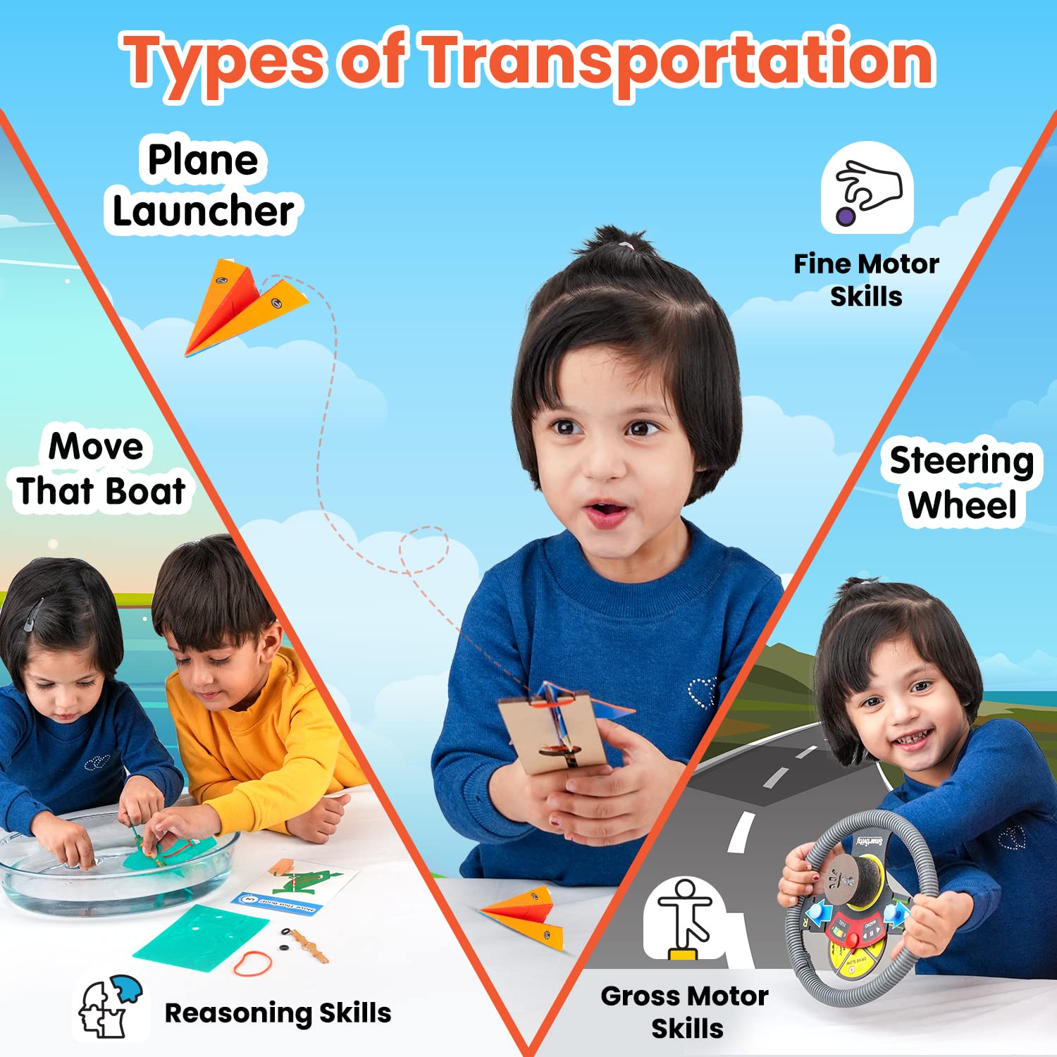 Smartivity Transports On The Go Activity Kit for 4 to 6 Years Kids | 7 ...