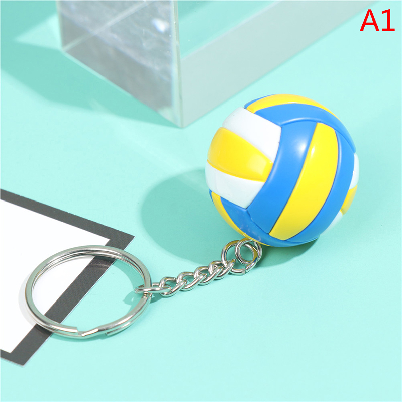 Volleyball Keychain Mini PVC Volleyball keychain bag car keychain Ball ...