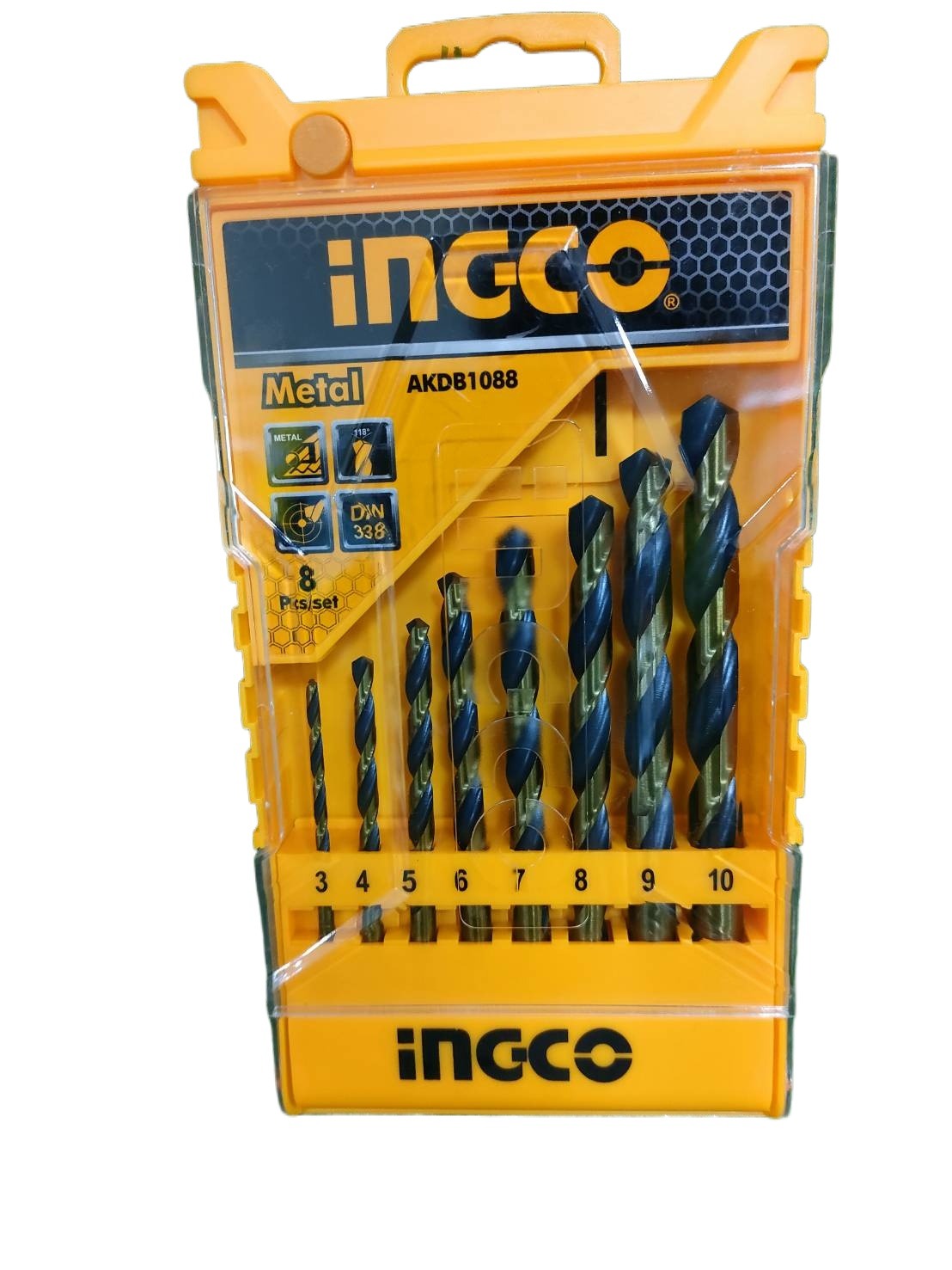 INGCO 8 Pieces HSS Drill Bit Set Industrial AKDB1088 | Daraz.com.np