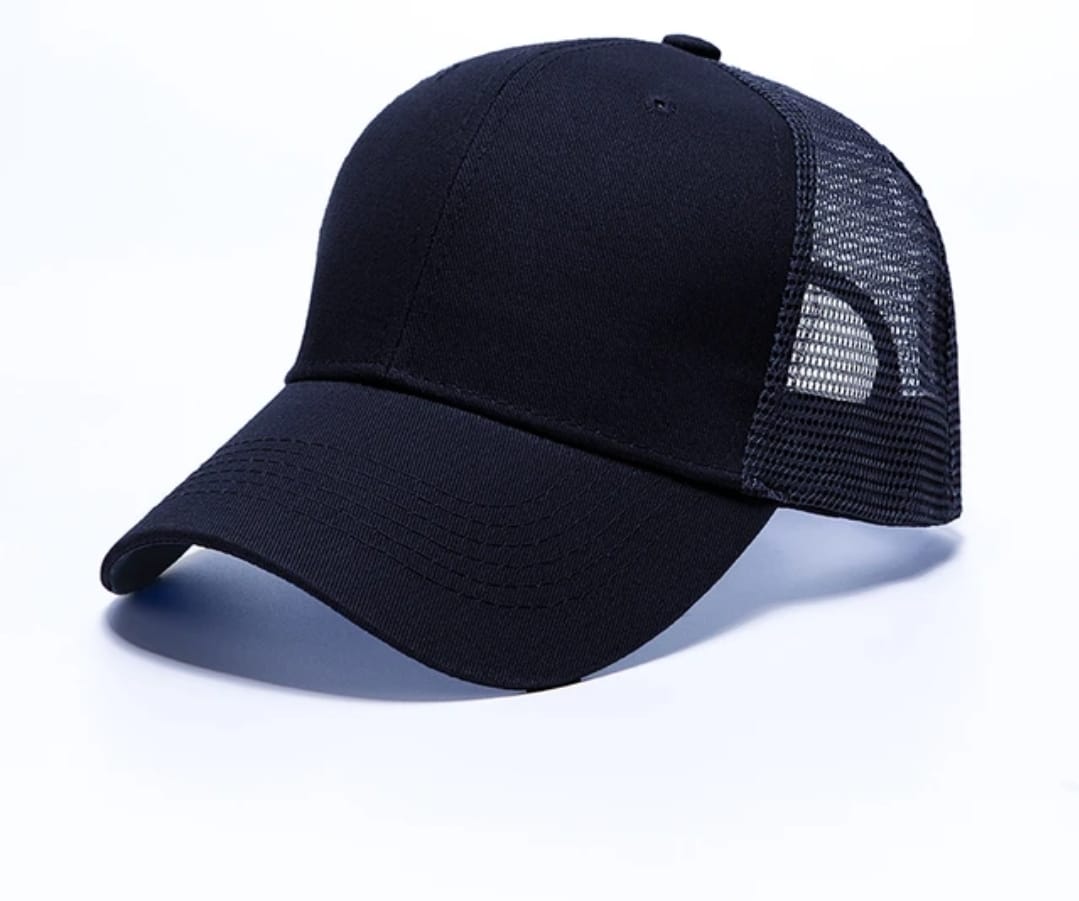 Plain Black Net Cap For Men By Bajrang | Daraz.com.np