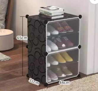Multilayer Simple Shoe Cabinet DIY Assembled Space-saving Shoe ...