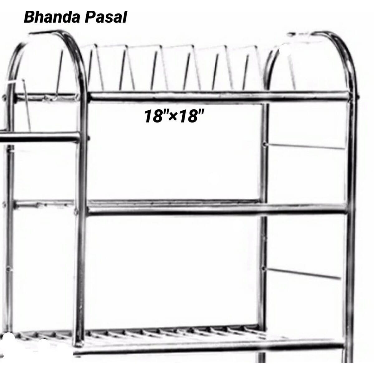Steel Kitchen Rack Dish Rack Medium 18×18 inches | Daraz.com.np