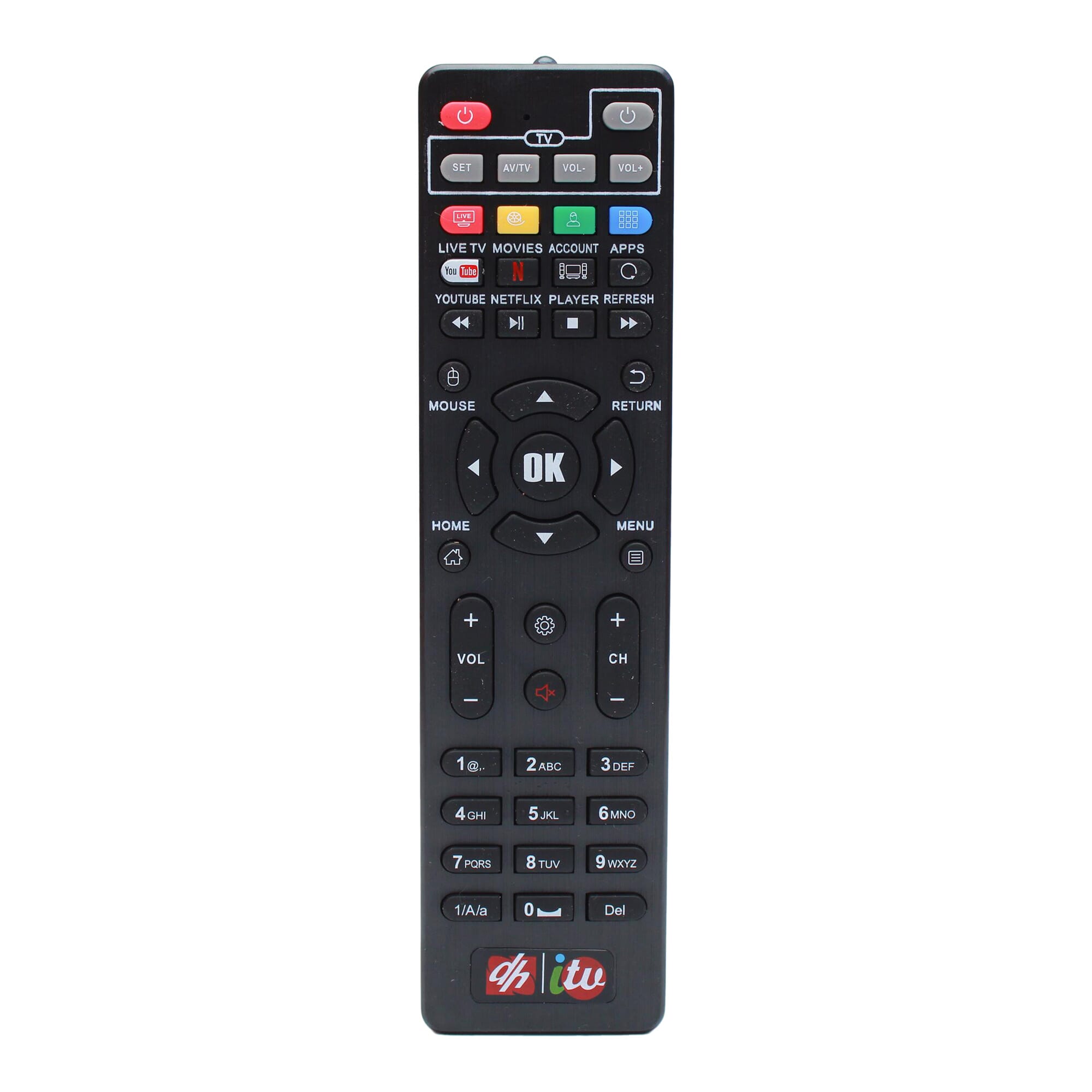 Dishhome IPTV DH Itv TV Remote Made In India | Daraz.com.np
