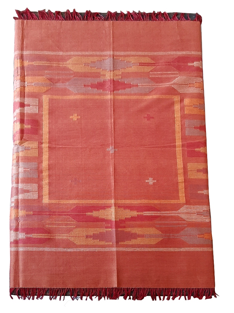 Dhaka Weave Table Cloth Red Orange KD2 Pattern (Fair Trade Product ...