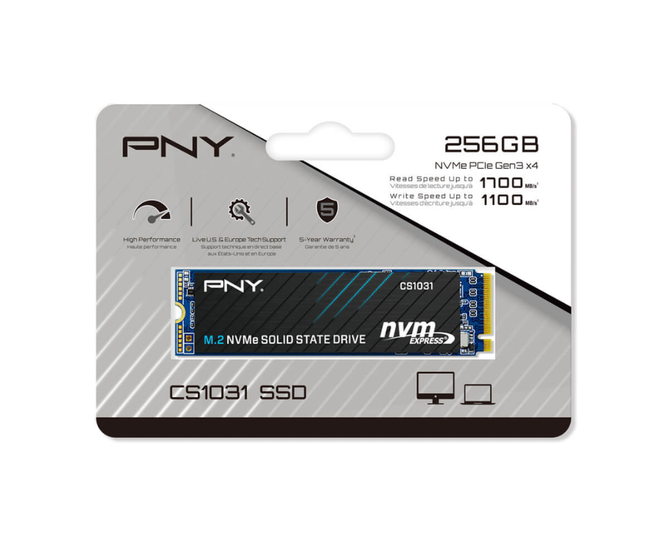 Pny Internal Ssd Nvme PCle | Solid State Drive| 256Gb Cs1031, M.2 Gen3 ...