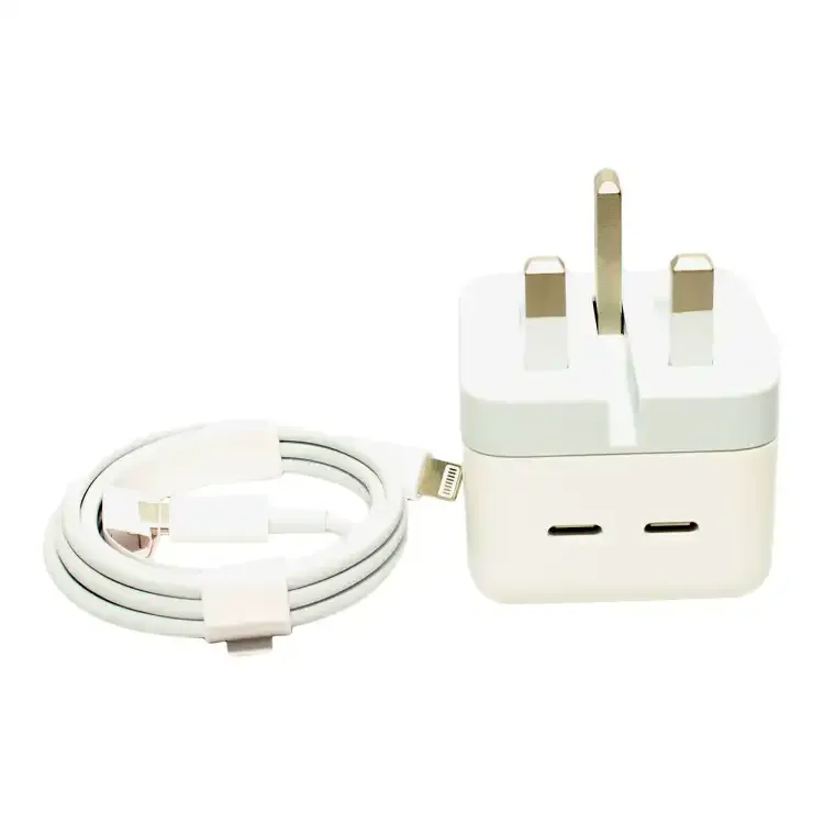 35W Dual USB-C Power Adapter With USB-C to Lighting Cable | Daraz.com.np