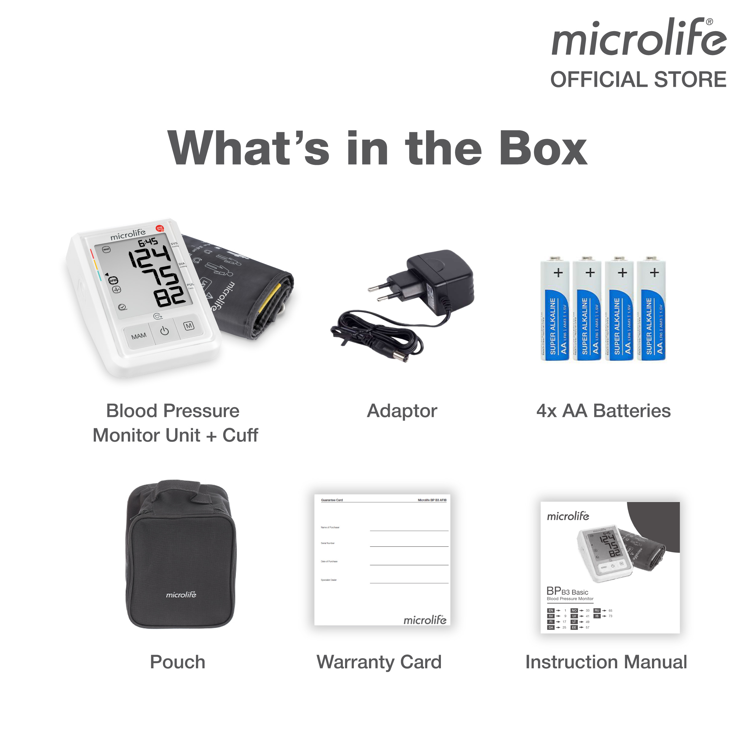 Microlife BP B3 AFIB | Blood Pressure Monitor with Atrial Fibrillation ...