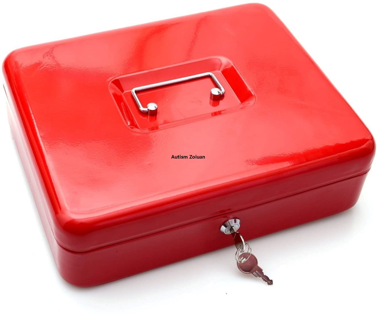 Secure, safe large key with slot coin 5 banknote 4 and cash drawer with ...